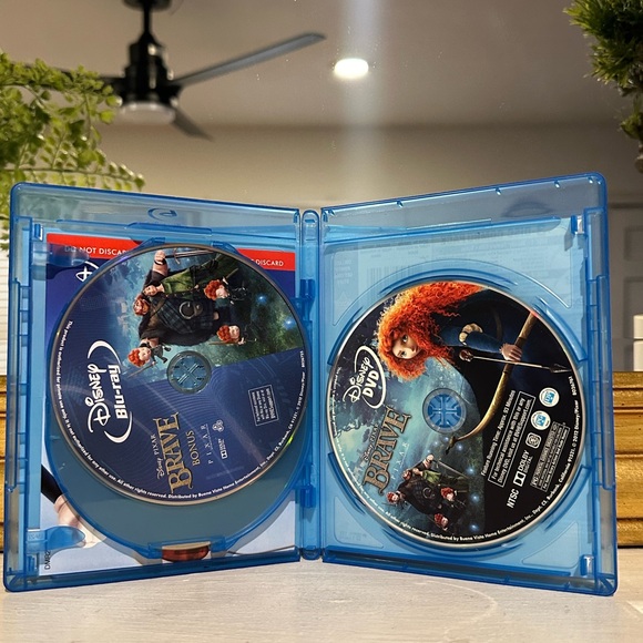 Pixar | Other | Disney Pixar Brave Bluray Dvd Combo Pack Colectors ...